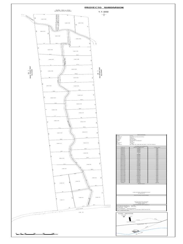 Ejemplos de Planos de Subdivisión de Lotes | PDF | Geodesia | Geofísica