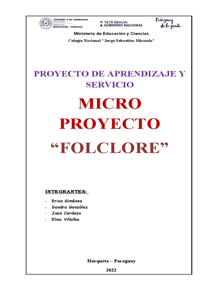 Proyecto - 2022 | PDF | Folklore | Tradiciones