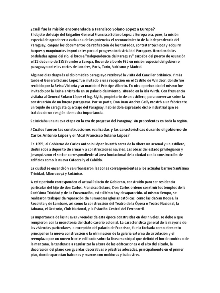 Actividad 4 Grupal Historia Del Paraguay Pdf Paraguay