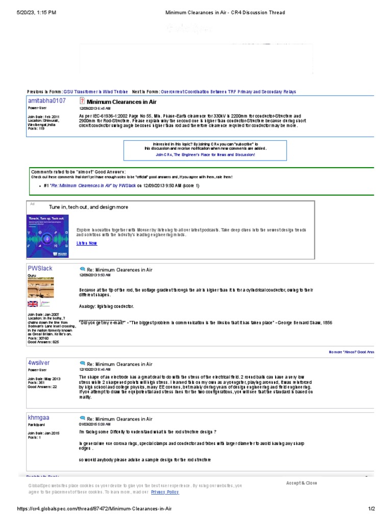 Rod Structure Design and Clearances | PDF | Internet Forum | Electrical ...
