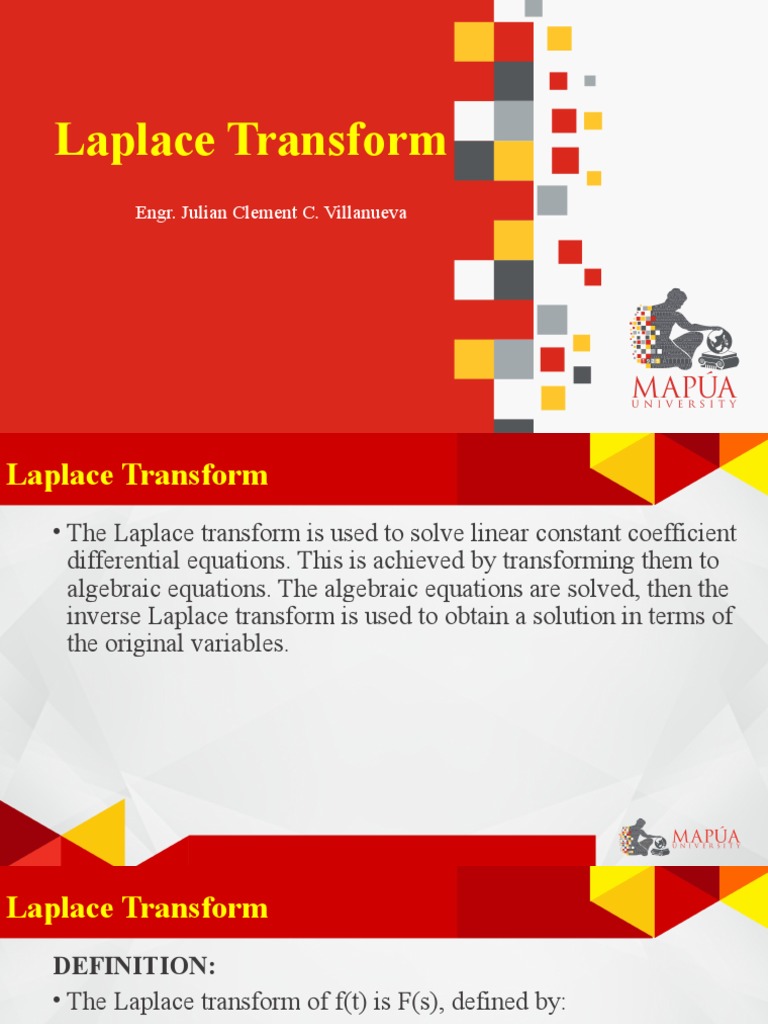 Understanding the Laplace Transform | PDF | Laplace Transform ...