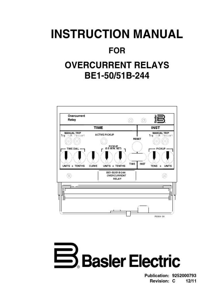 BE1!50!51B-244 Instruction Manual | PDF | Relay | Computer Engineering