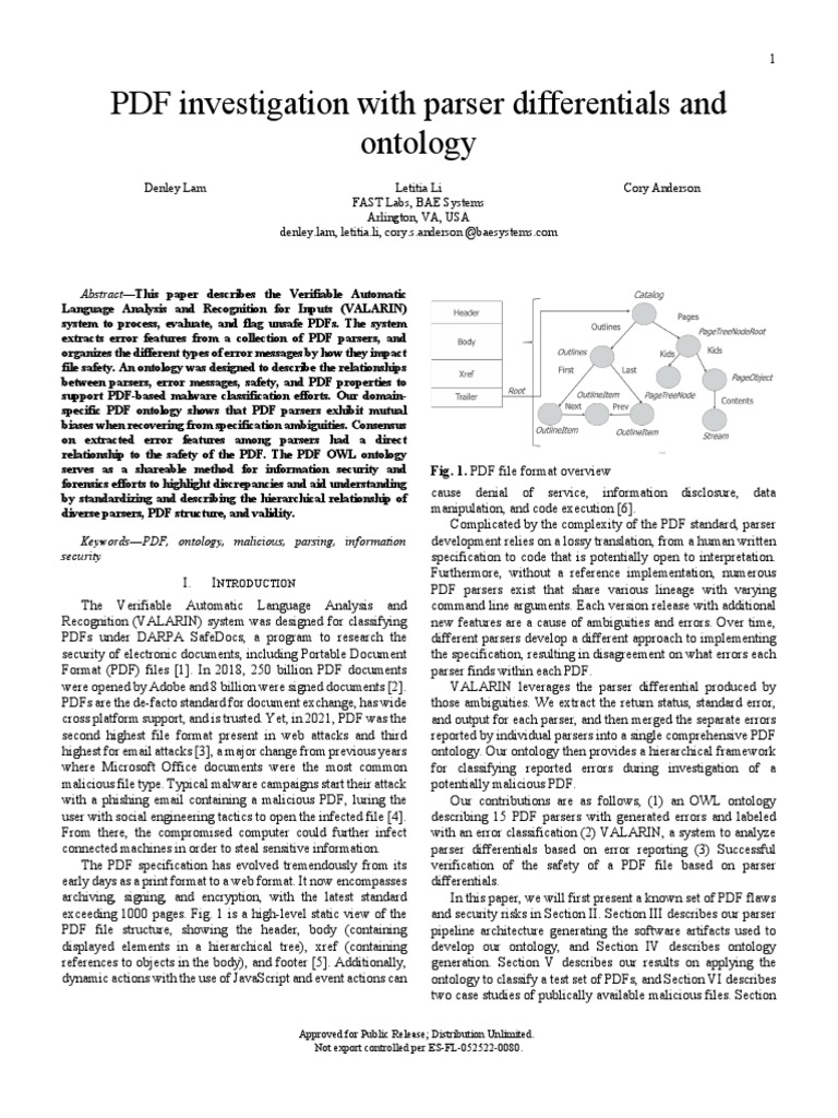 PDF Investigation With Parser Differentials and On | Download Free PDF ...