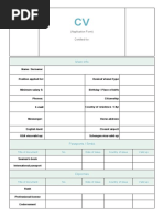 CV Form Seaman | PDF | Ships | Sailor