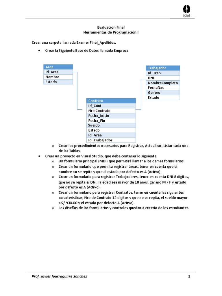 Proyecto de Base de Datos para Empresa | PDF