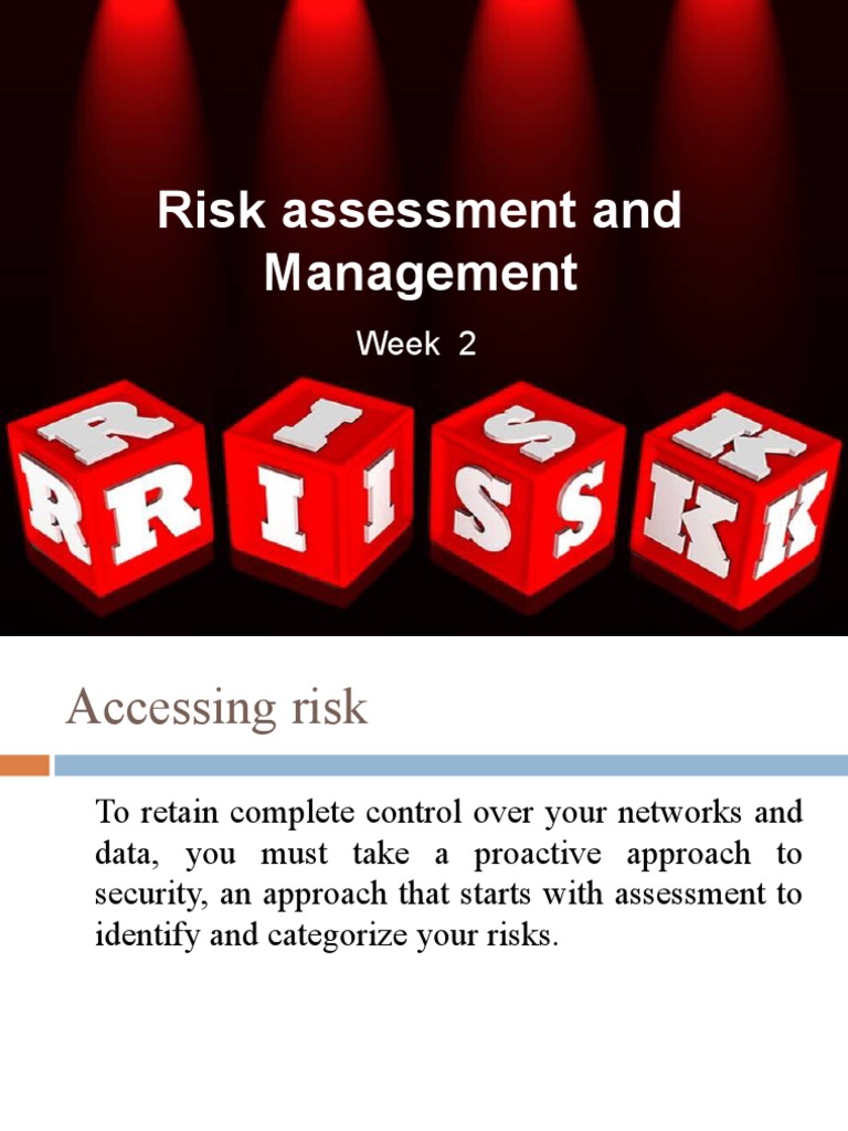 Week 2 - Risk Assessment | Download Free PDF | Security | Computer Security
