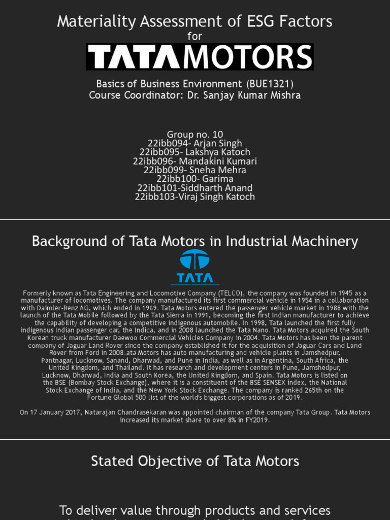 Materiality Assessment of ESG Factors | PDF | Economies | Business