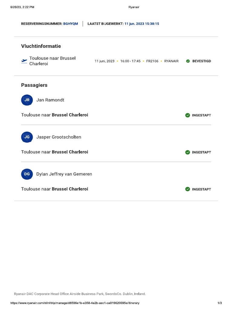 Ryanair Tickets 1 - Kopie | PDF