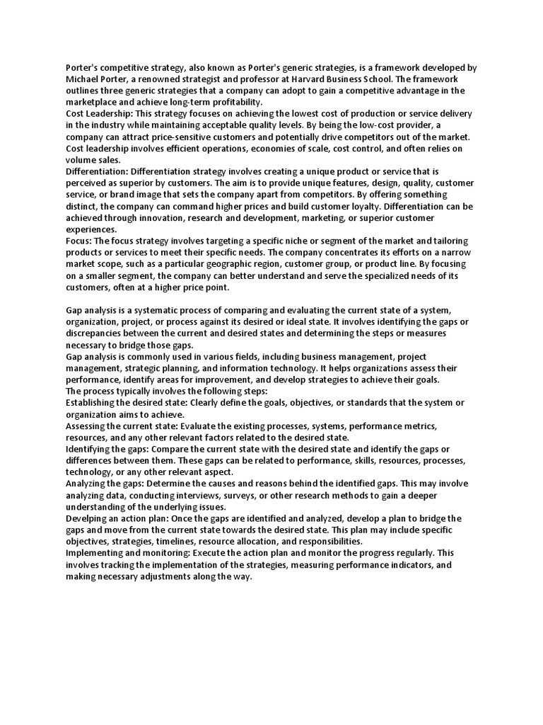Porter | PDF | Strategic Management | Leadership