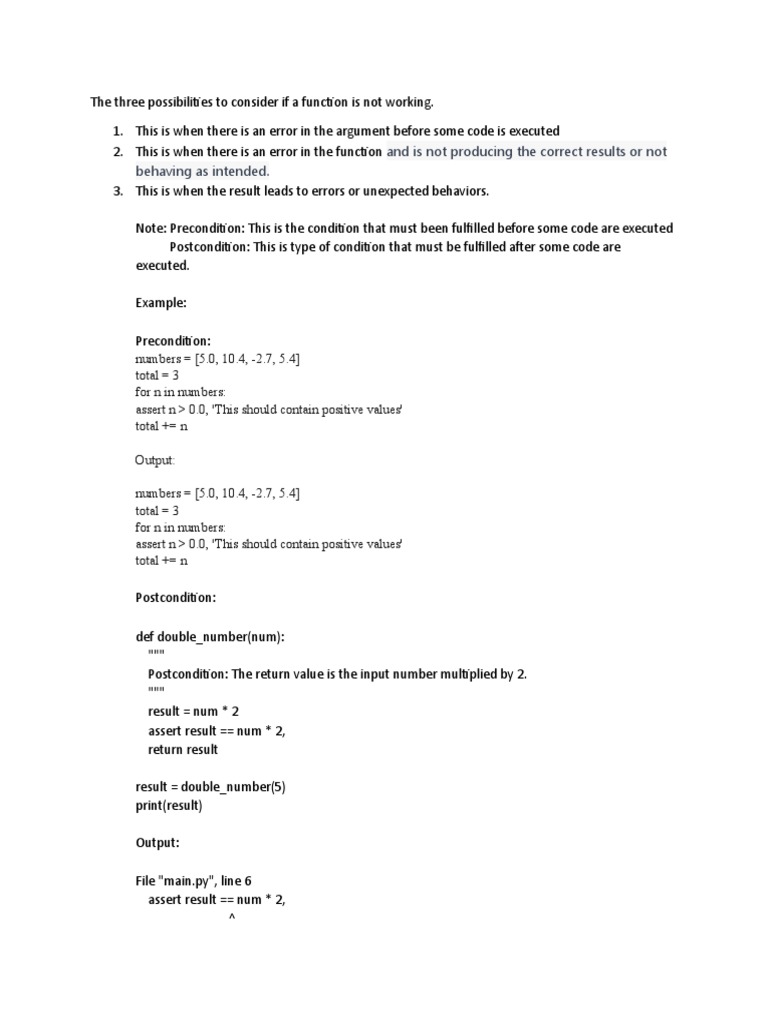 Troubleshooting Function Errors | PDF