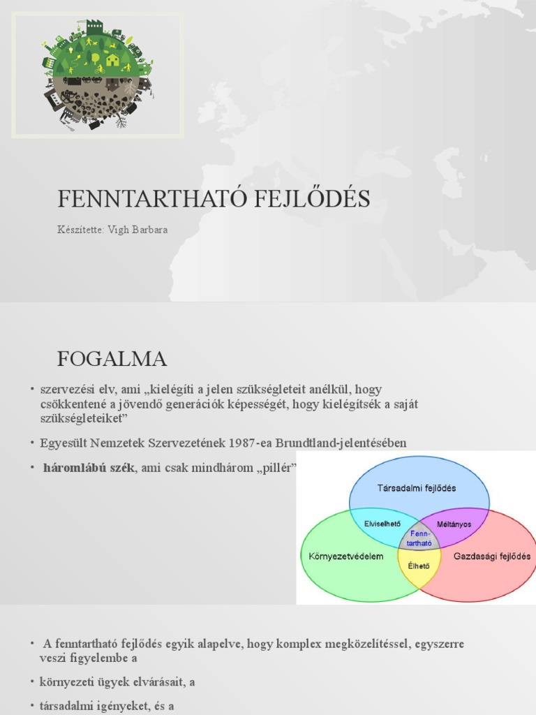 Fenntartható Fejlődés | PDF