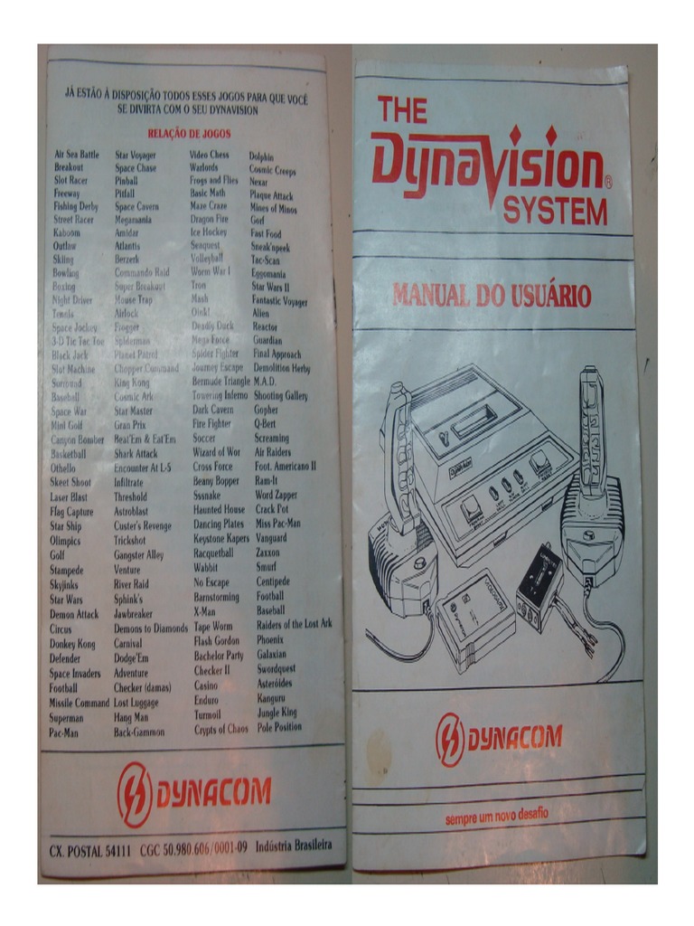 Dyna Vision Manual | PDF