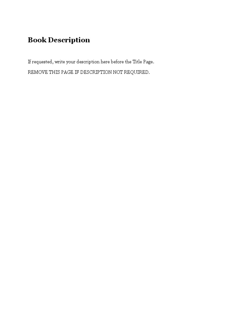 Ebook - Kindle Template GOOGLE DOCS | PDF | Books | Copyright