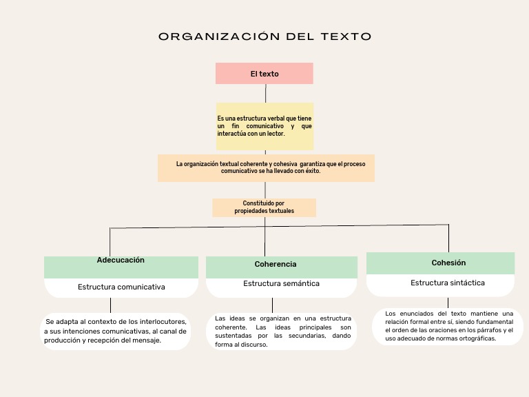 ANEXO 1, 6° - Esquema - Organización Del Texto | PDF
