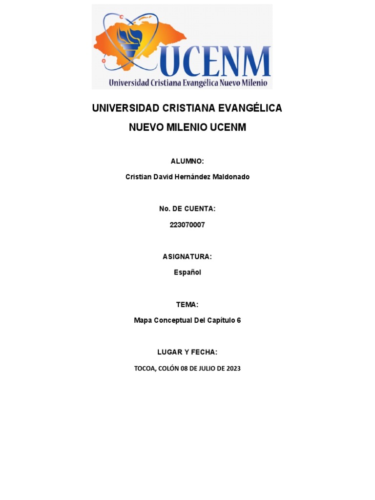 Mapa Conceptual Del Capítulo 6 | PDF