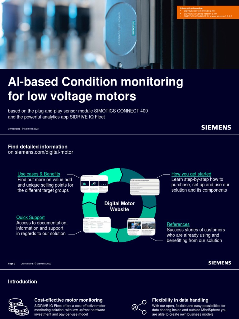 AI-based Condition Monitoring For Low Voltage Motors | PDF | Electric ...