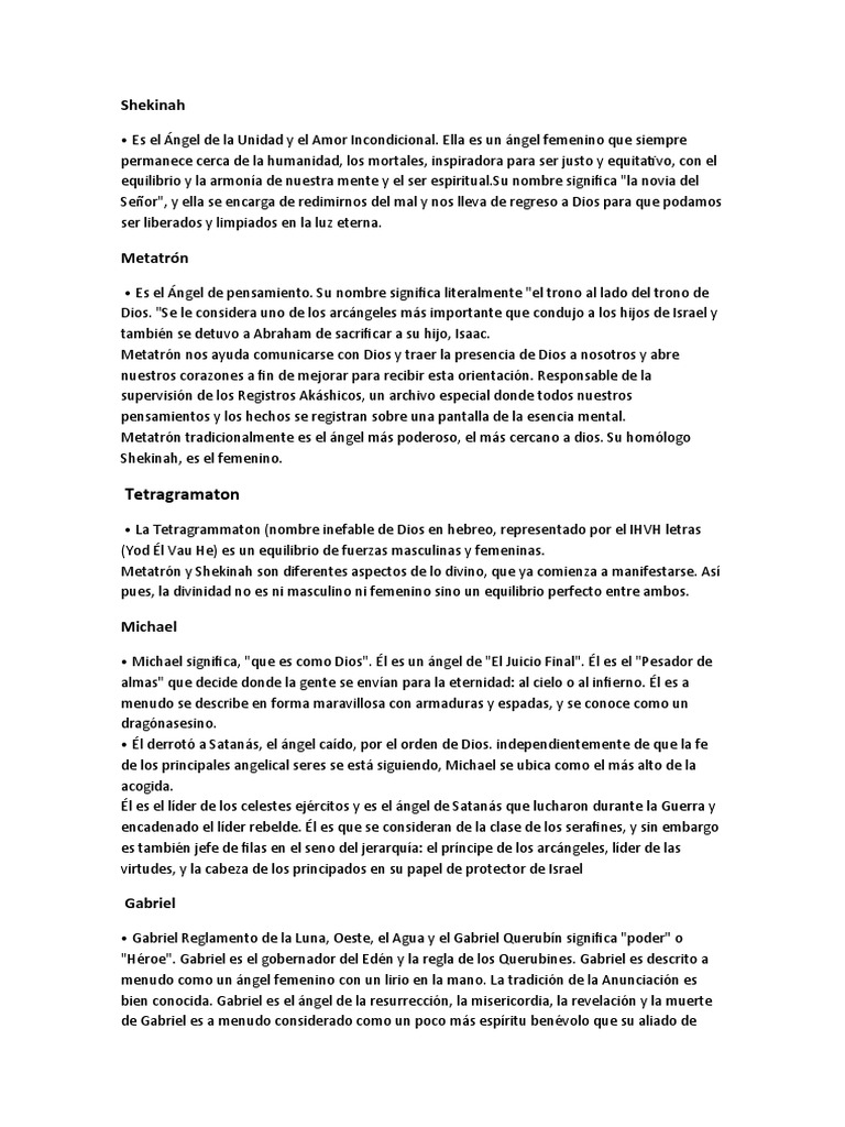Angeles Reiki | PDF | Gabriel | Creencia religiosa y doctrina