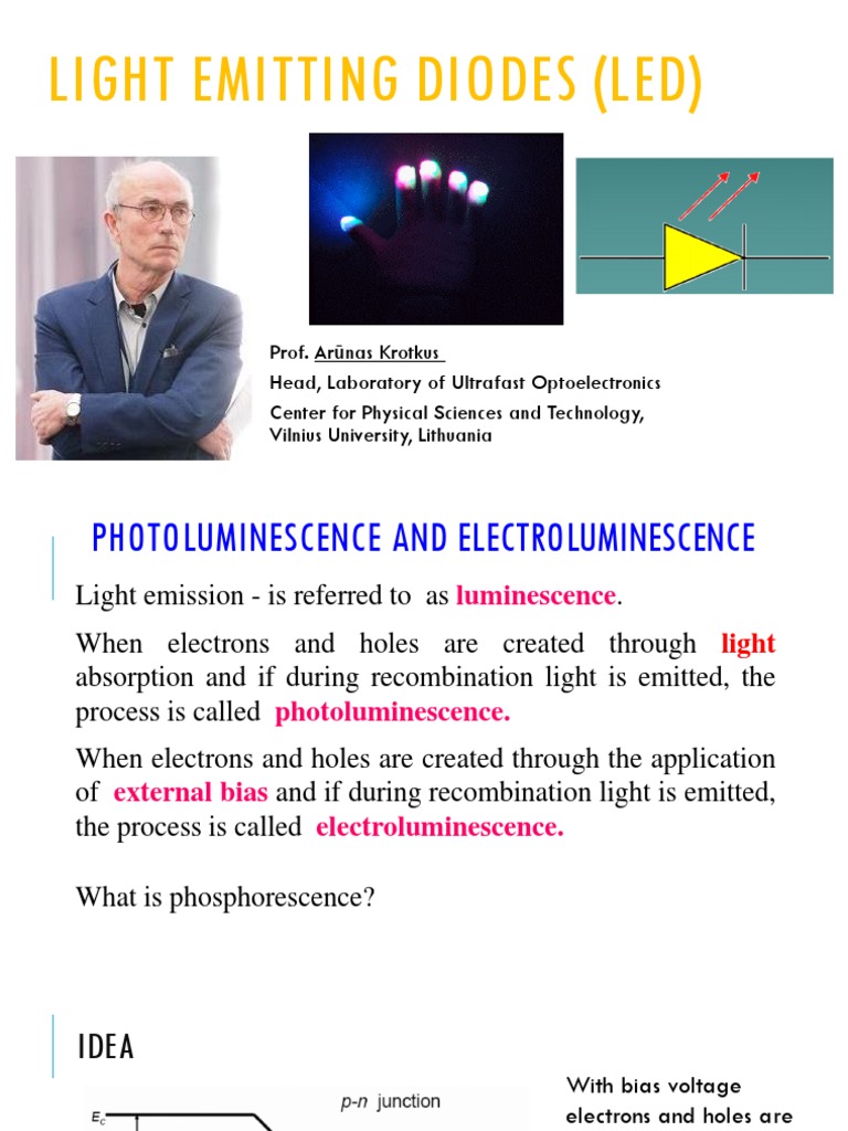 5 - LEDs | PDF | Light Emitting Diode | Band Gap