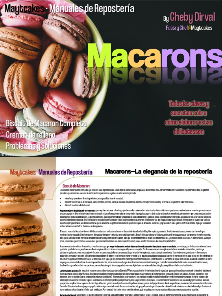 Macarons - Biscuit, Rellenos, Variantes y Solucionario (Maytcakes ...