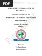 Research Methodology & Biostatistics M Pharm | PDF