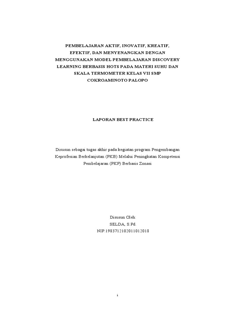 LK. 9 Best Practice (SELDA) | PDF