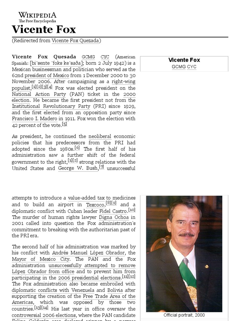 Vicente Fox | PDF