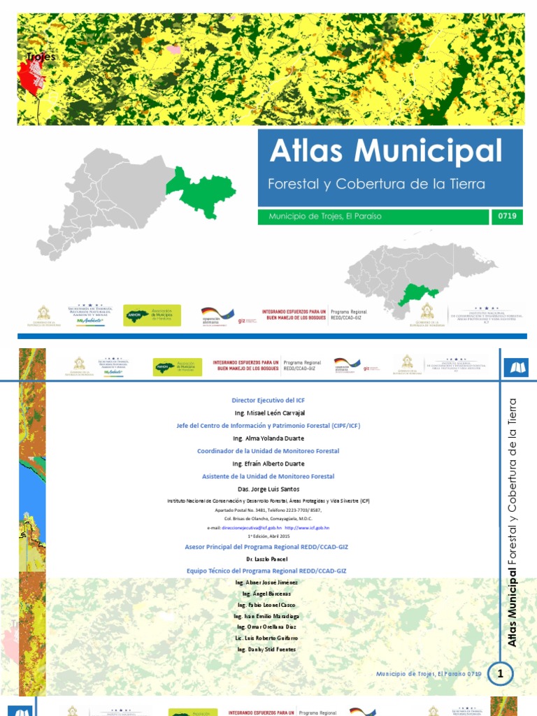 Mapa Municipal de Trojes, El Paraíso | PDF | Los bosques | Sistema de ...