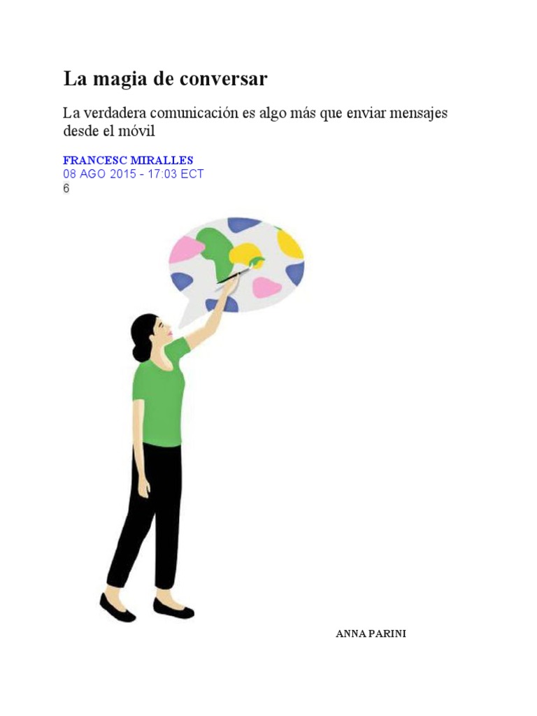 La Magia de Conversar | PDF