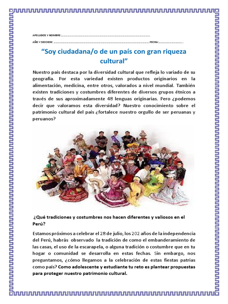 Ficha 10 - Como Influye La Cultura en Nuestras Vidas-Pupiletras | PDF ...