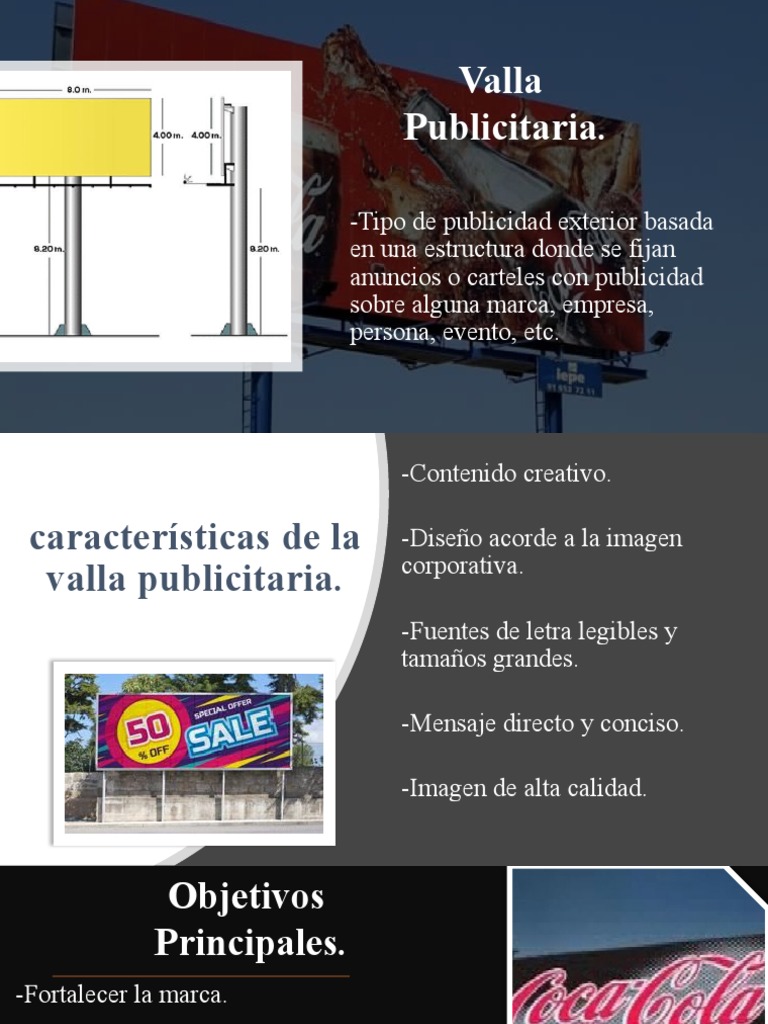 Valla Publicitaria y Espectacular | PDF | Publicidad | Comunicación