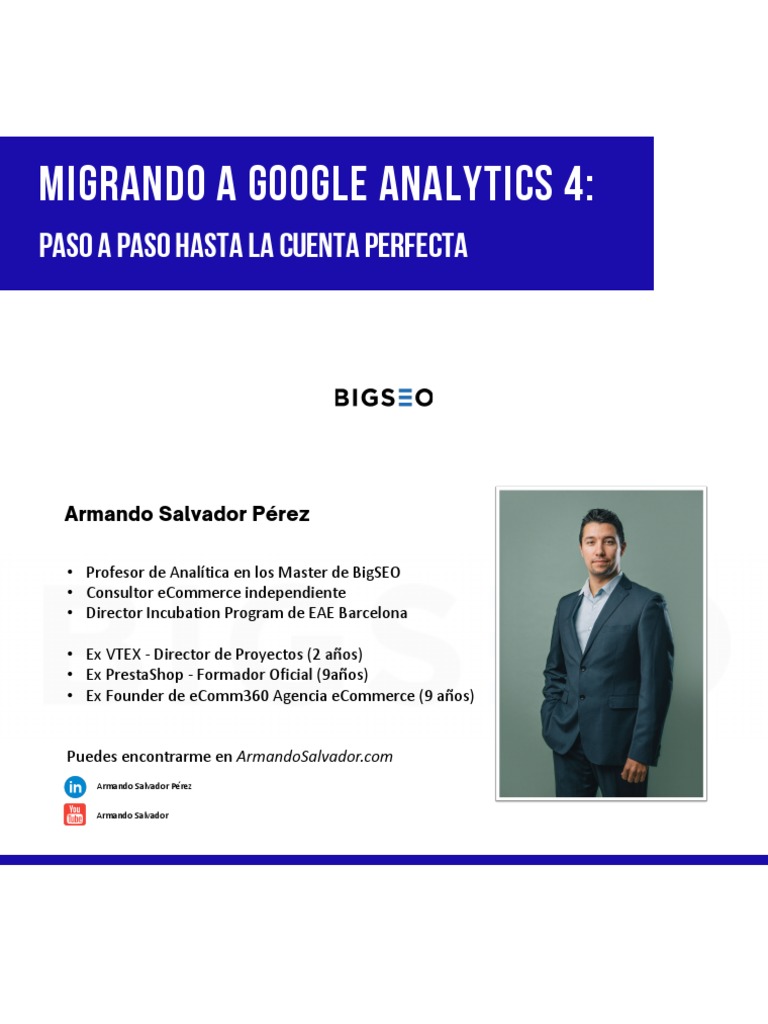 Guía Completa para Migrar a GA4 | PDF | Informática | Desarrollo de software