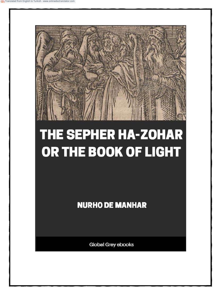 Sepher Ha-Zohar Veya Işığın Kitabı | PDF