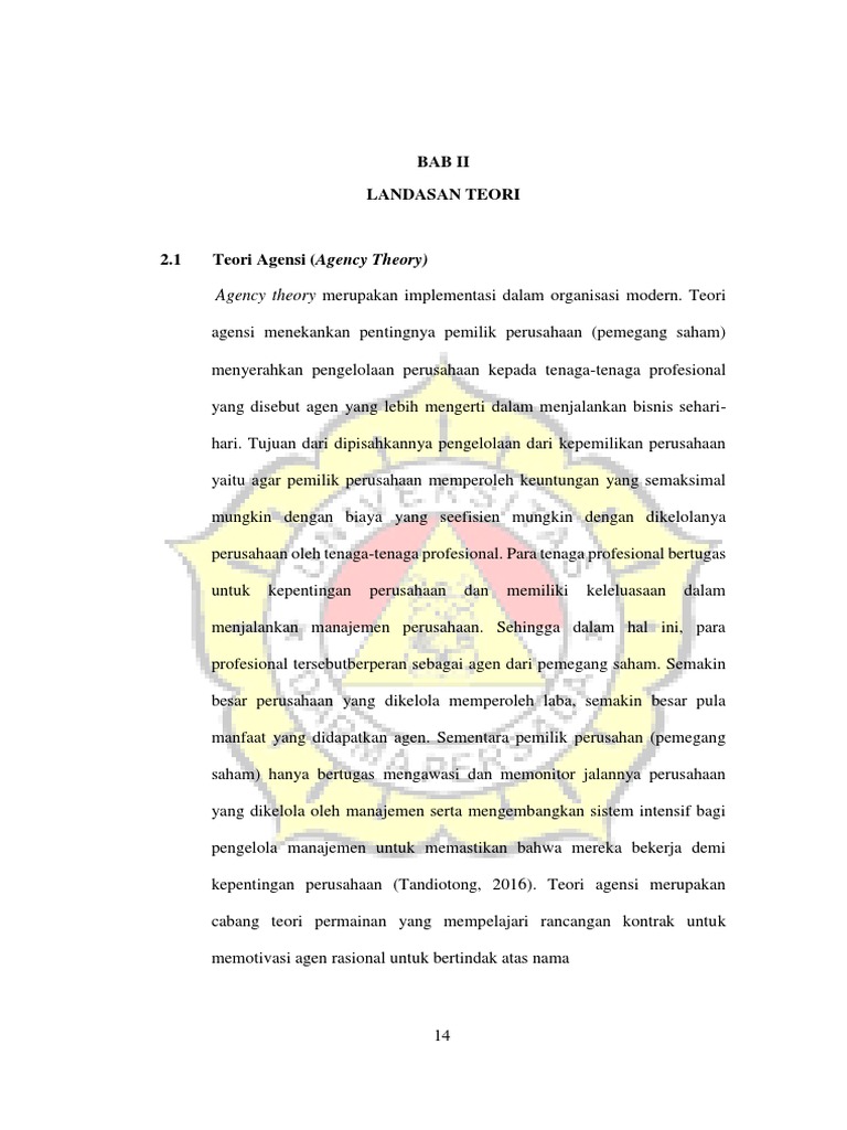 Teori Agensi (Agency Theory) | PDF