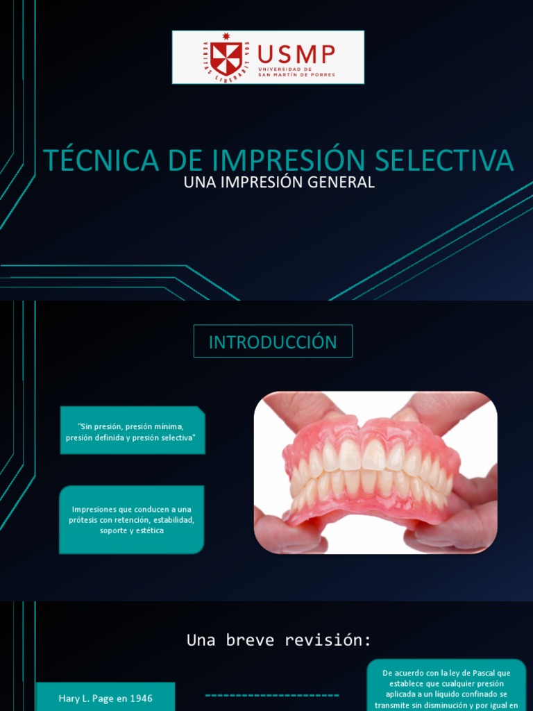 Impresón Selectiva | PDF | Dentadura postiza | Presión