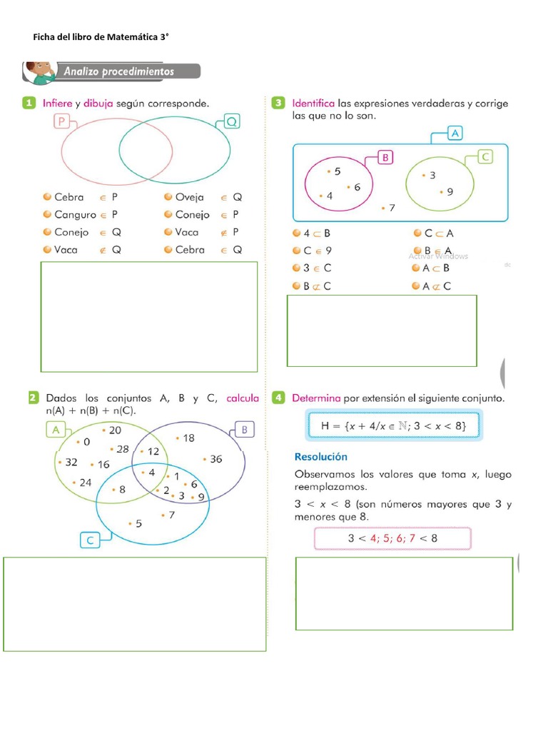 Ficha del libro de Matemática 17-93-2023 | PDF