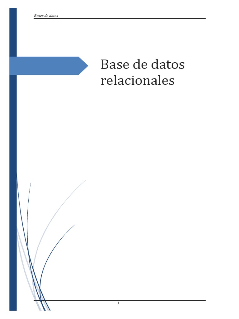 Base - de - Datos - Relacionales Materia Inteligencia de Negocios | PDF | Base de datos ...