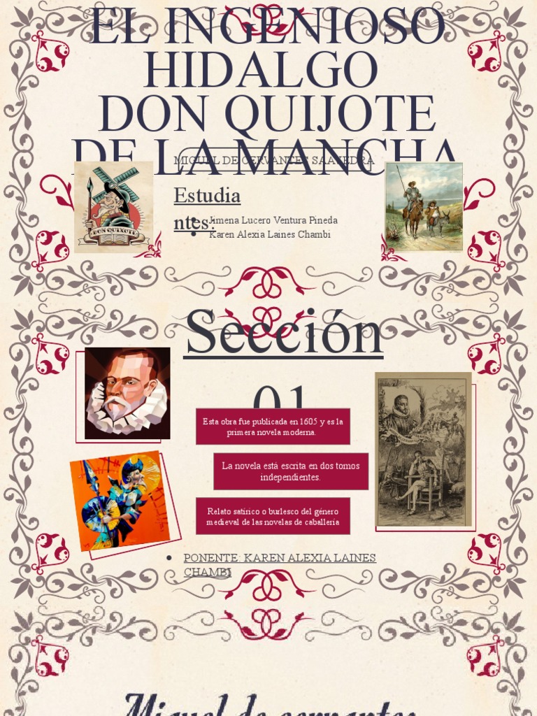 El Ingenioso Hidalgo Don Quijote de La Mancha | PDF | Don Quijote | Novelas