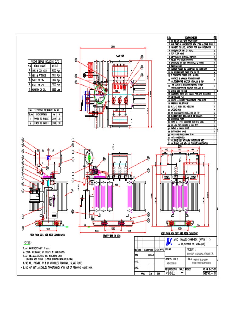 2 MVA GA Drawing | PDF