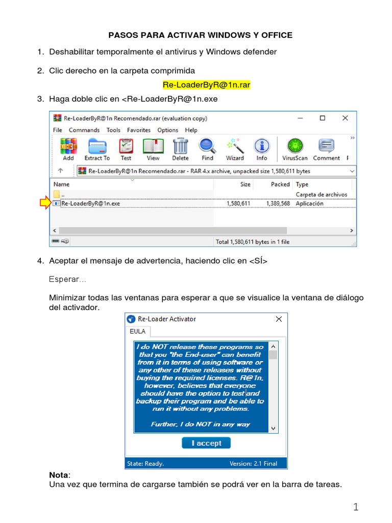 Activar Windows y Office: Guía Rápida | PDF | Finanzas y dinero