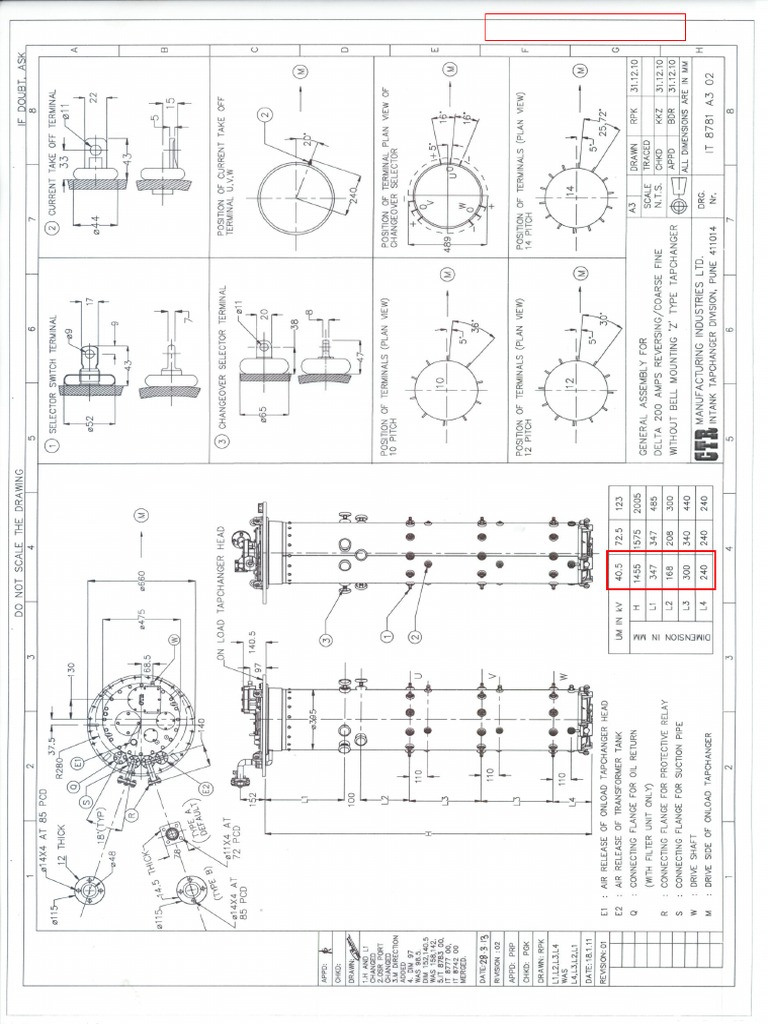Drawings | PDF | Transformer | Switch