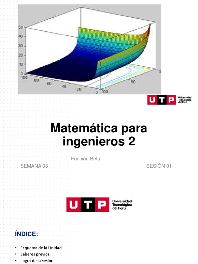 Semana 3 Función Beta- PPT UTP (Solución) | PDF | Función (Matemáticas ...