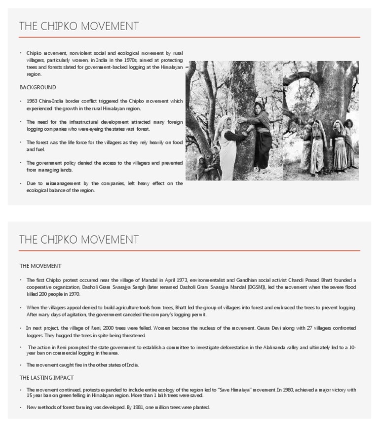 The Chipko Movement | PDF
