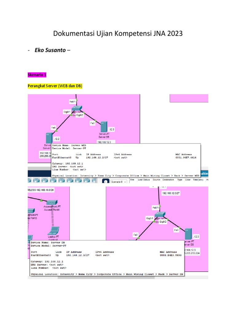 Dokumentasi Ujian Kompetensi JNA 2023 - Eko Susanto | PDF | Komputer