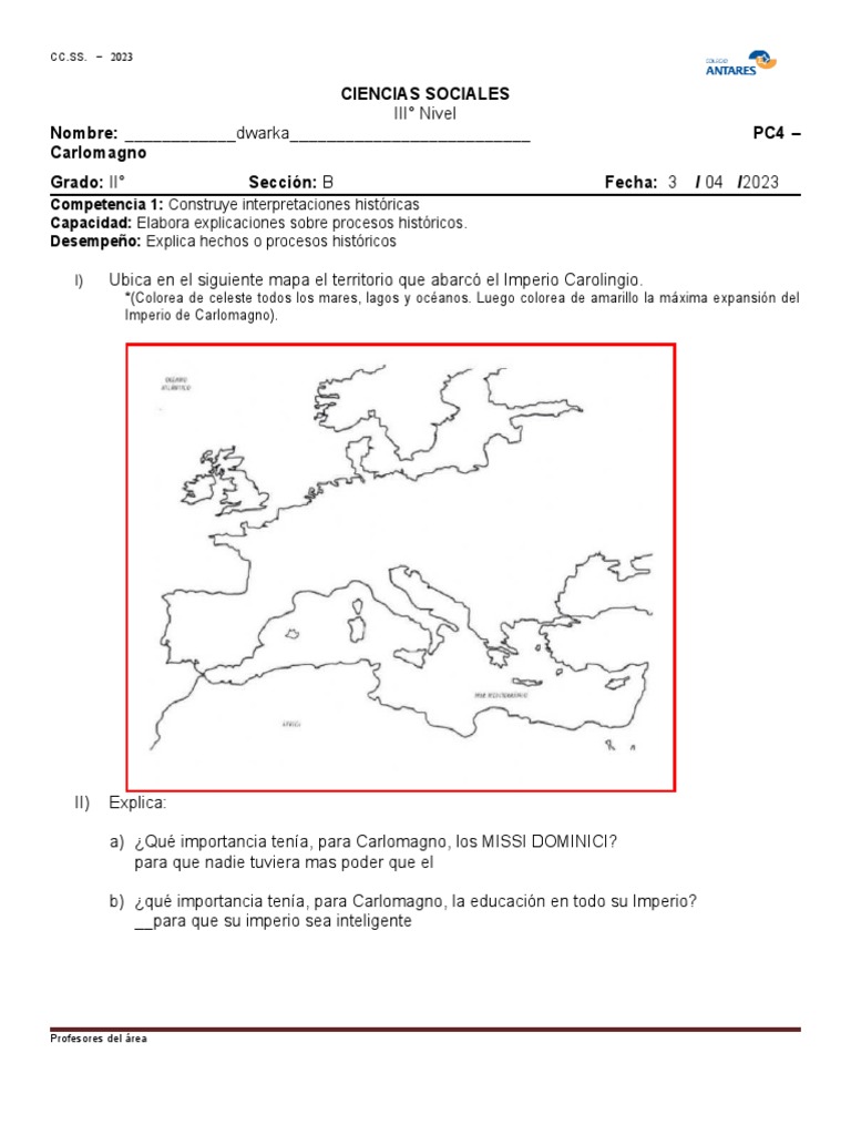 PC4 CCSS Ii° Edad Media Imperio Carolingio | PDF | Historia