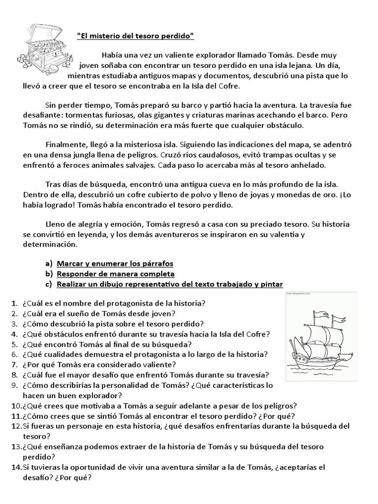 El misterio del tesoro perdido | PDF