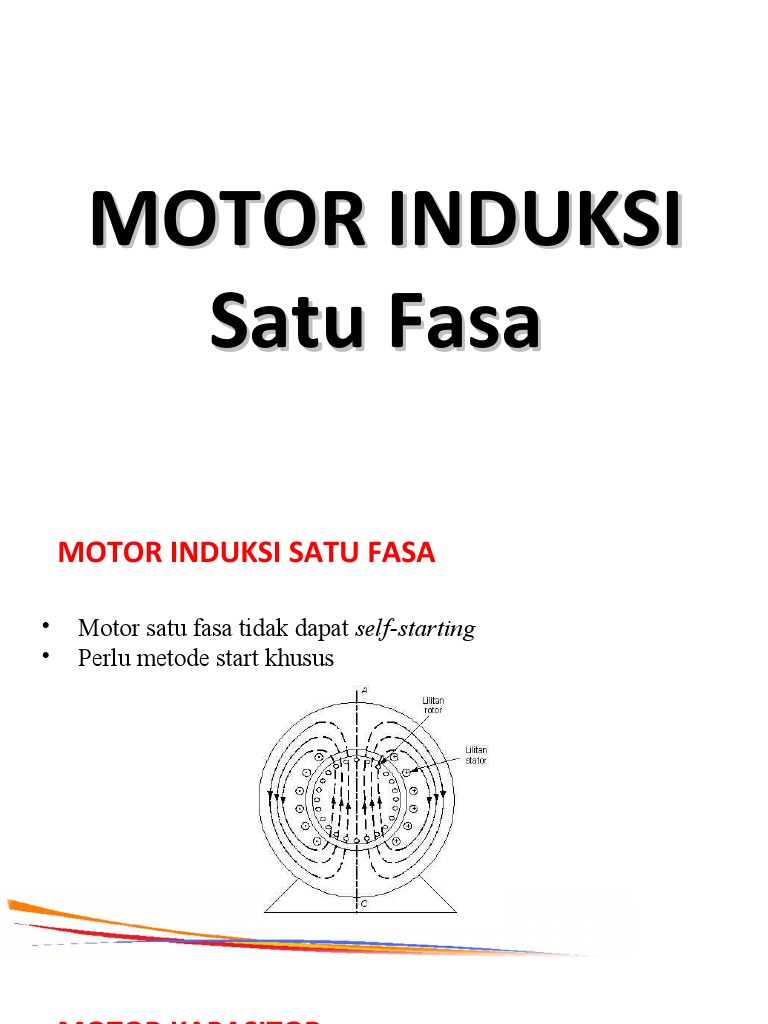 Motor Induksi Satu Fasa | PDF