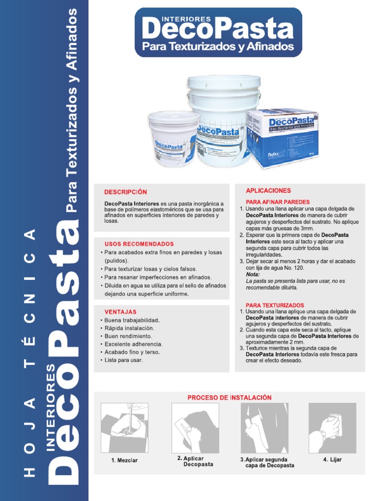 Deco Pasta Interior Es | PDF