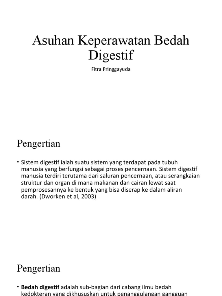 Askep Bedah Digestif | PDF