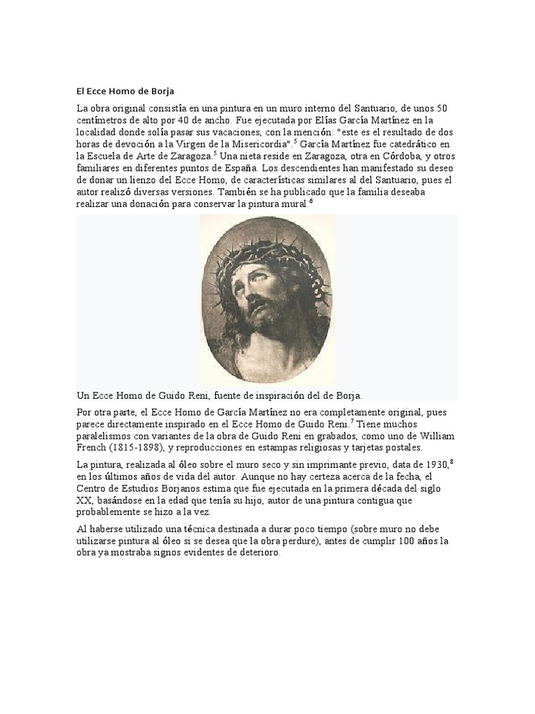 El Ecce Homo de Borja | PDF