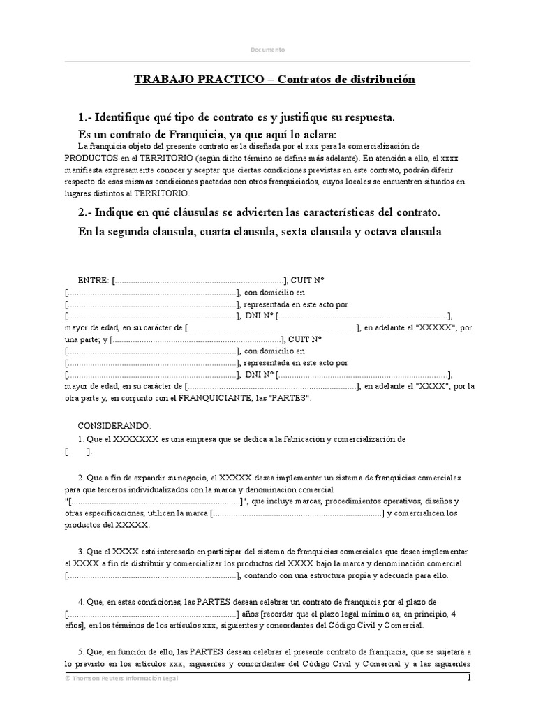 ContratosdeDistribución Barron Ignacio | PDF | Contabilidad ...